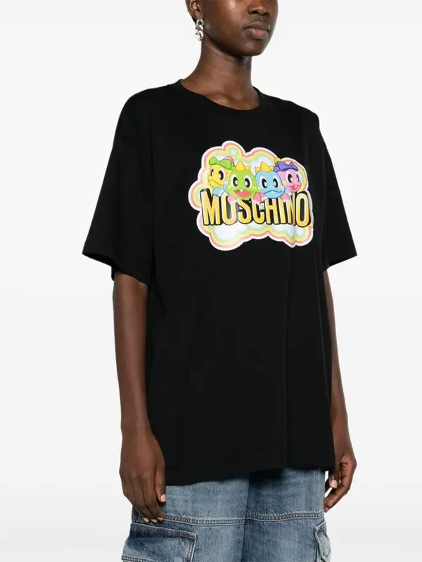 Moschino Cartoon-print Organic-cotton T-shirt