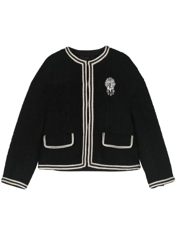 Gucci Brooch-detail Tweed Jacket