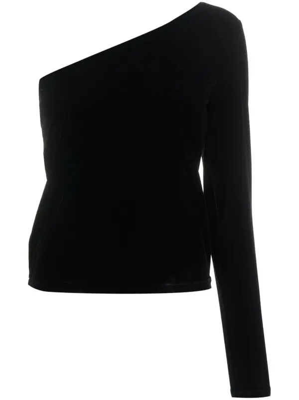Polo Ralph Lauren One-shoulder Velvet Top