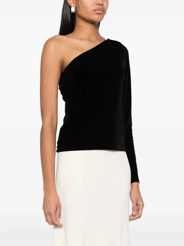 Polo Ralph Lauren One-shoulder Velvet Top