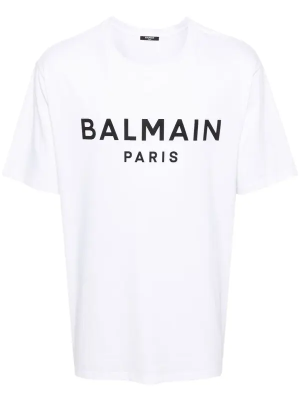 Balmain Logo-print Cotton T-shirt - White