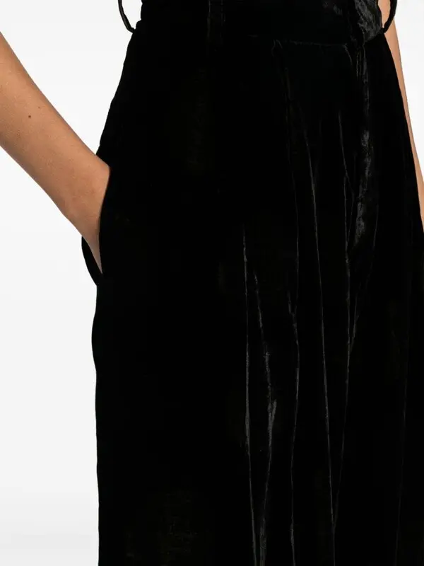 UMA WANG Pleated Velvet Trousers