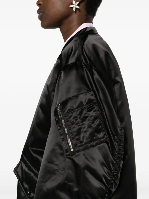 STAND STUDIO Prim Satin Bomber Jacket