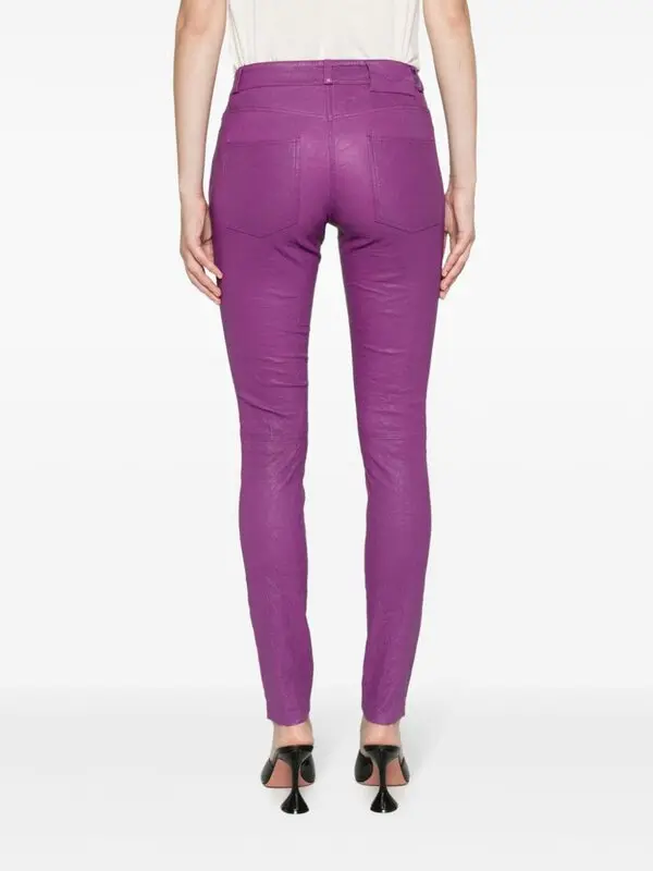 Zadig&Voltaire Phlame Crinkled Leather Trousers