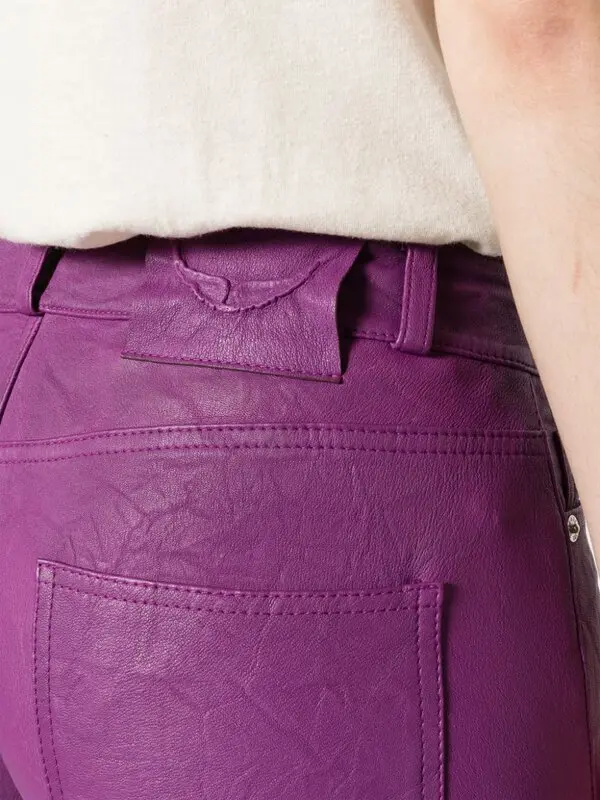 Zadig&Voltaire Phlame Crinkled Leather Trousers