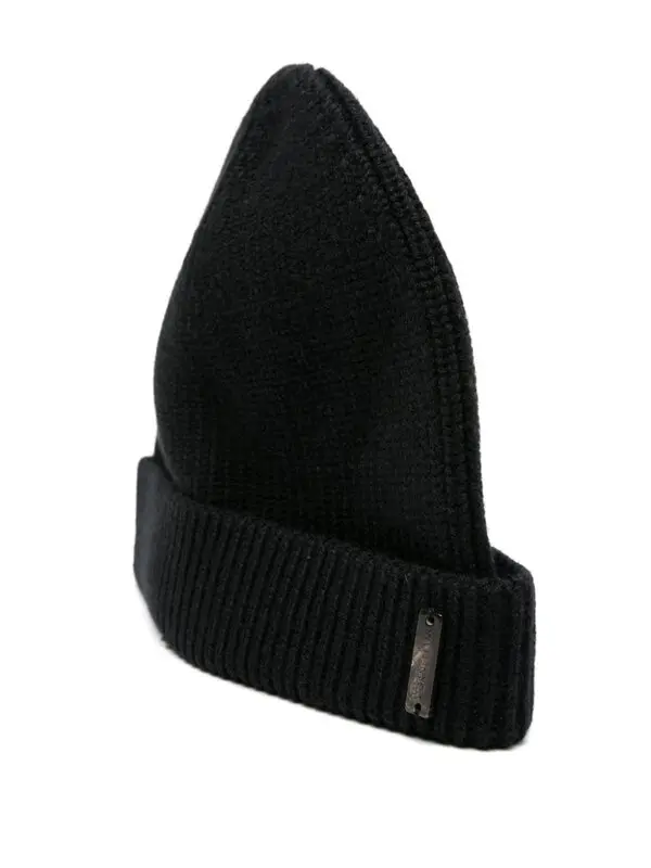 Corneliani Ribbed Virgin Wool Beanie