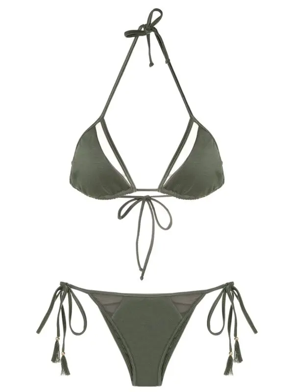 BRIGITTE Cut-out Triangle Bikini - Green