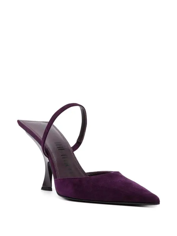 Attico Ester 95mm Slingback Mules - Purple