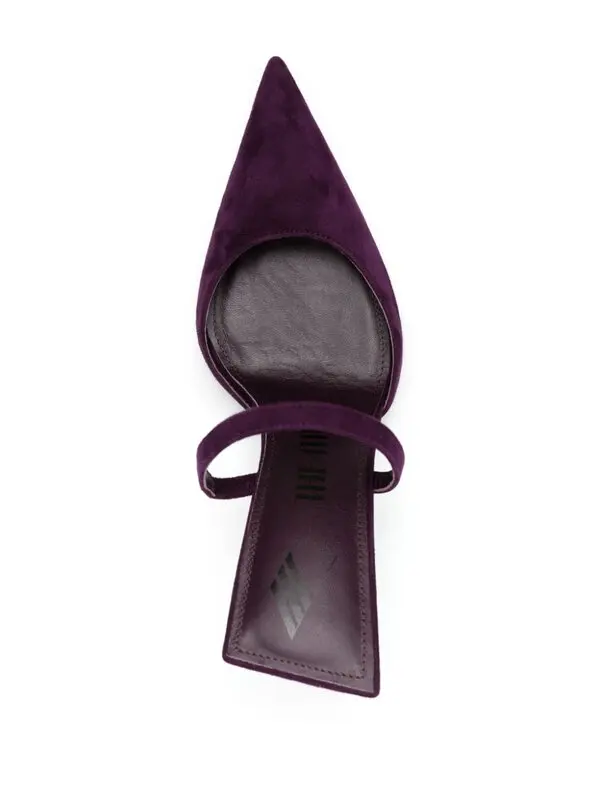 Attico Ester 95mm Slingback Mules - Purple
