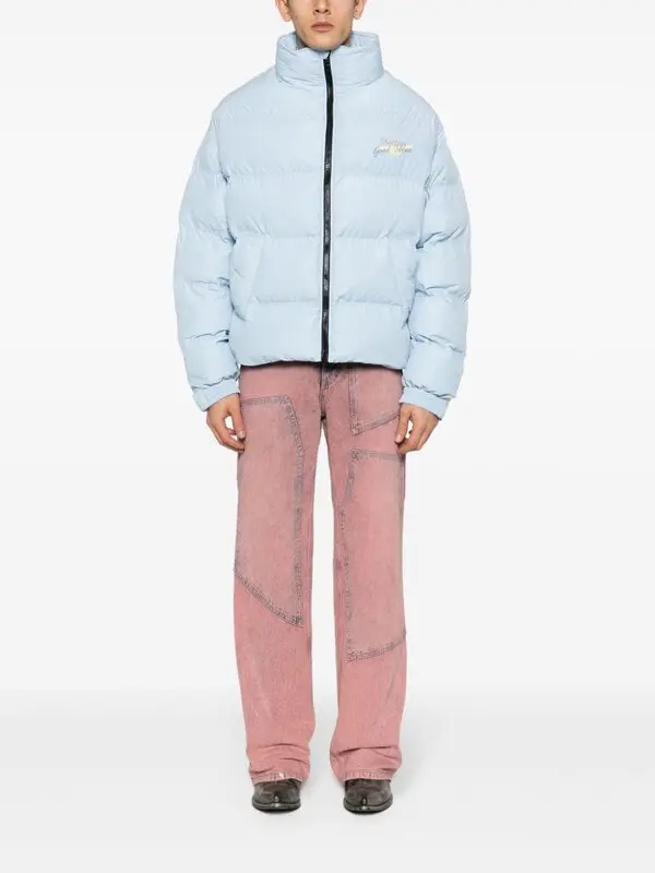 Martine Rose Logo-embroidered Padded Jacket