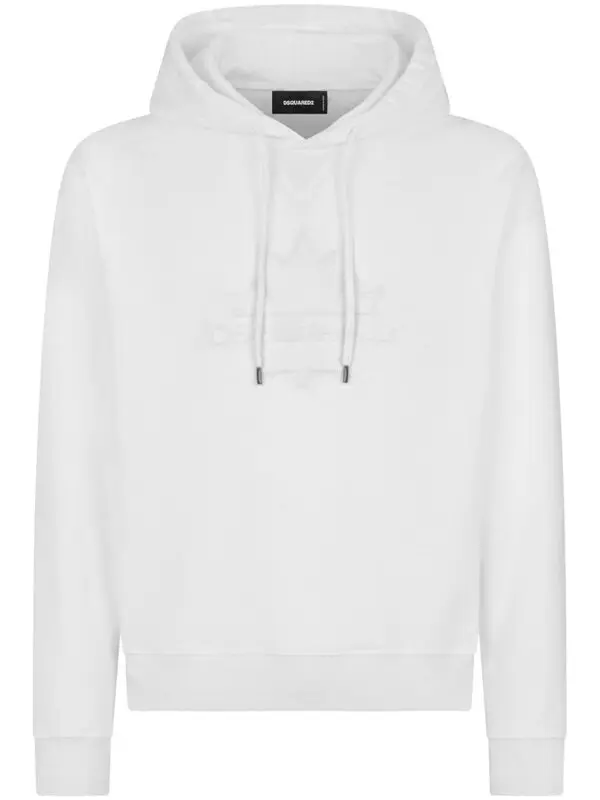 Dsquared2 Cotton Hoodie With Logo Appliqu