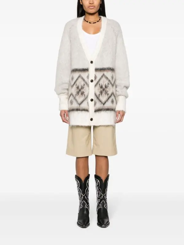 Martine Rose Brushed Fair Isle-intarsia Cardigan
