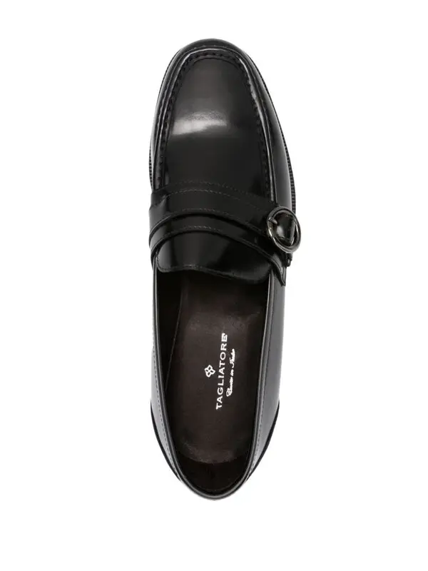Tagliatore Buckled Leather Loafers