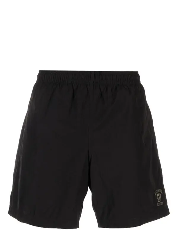 Alexander McQueen Varsity Skill Swim Shorts - Black