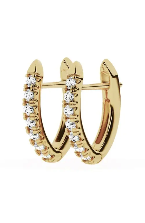 JENNIFER FISHER 18k Gold 0.39 Ctw Lab-created Diamond Hoop Earrings - 18k Yellow Gold