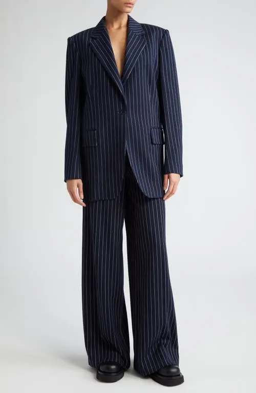 Max Mara Aceri Pinstripe Jacket - Ultramarine