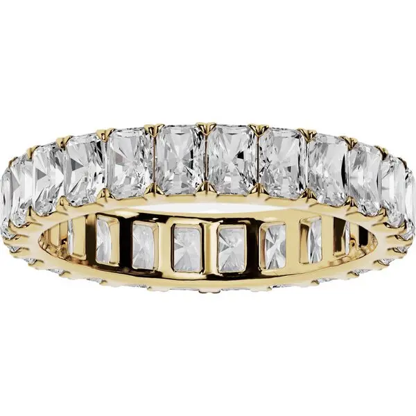 JENNIFER FISHER 18k Gold 3.12 Ctw Lab-created Diamond Eternity Ring - 18k Yellow Gold