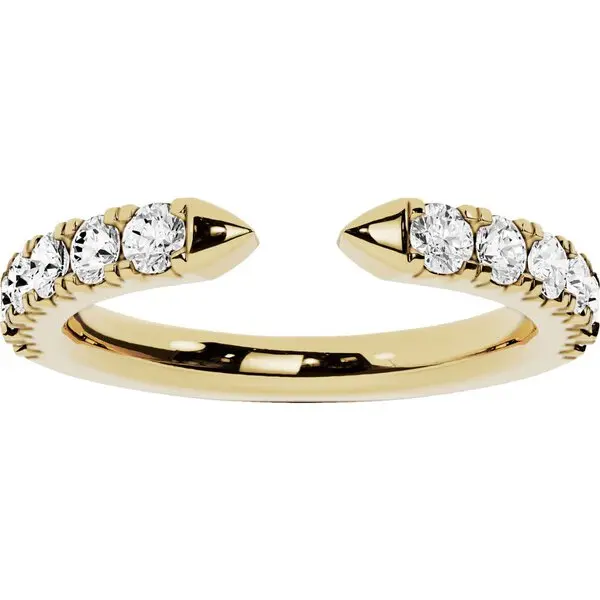 JENNIFER FISHER 18k Gold Lab Created Diamond Ring - 18k Yellow Gold