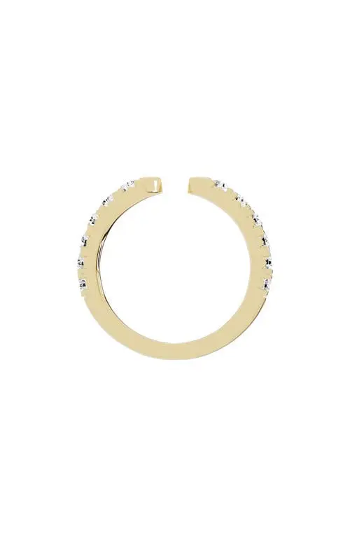 JENNIFER FISHER 18k Gold Lab Created Diamond Ring