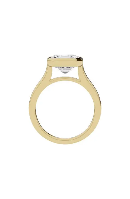 JENNIFER FISHER 18k Gold Asscher Lab Created Diamond Solitaire Ring