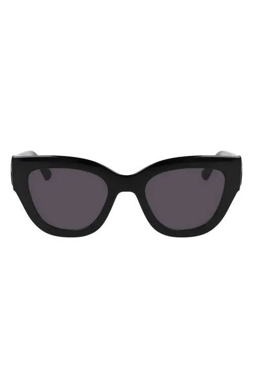 Longchamp 52mm Cat Eye Sunglasses - Black
