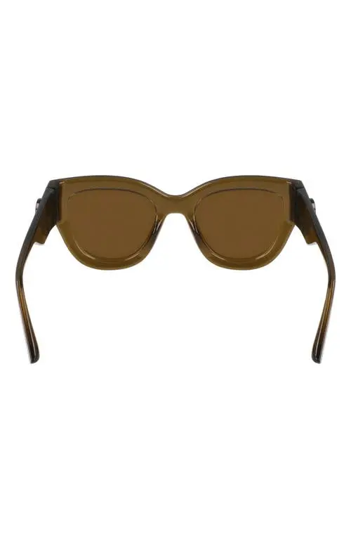 Longchamp 52mm Cat Eye Sunglasses - Khaki