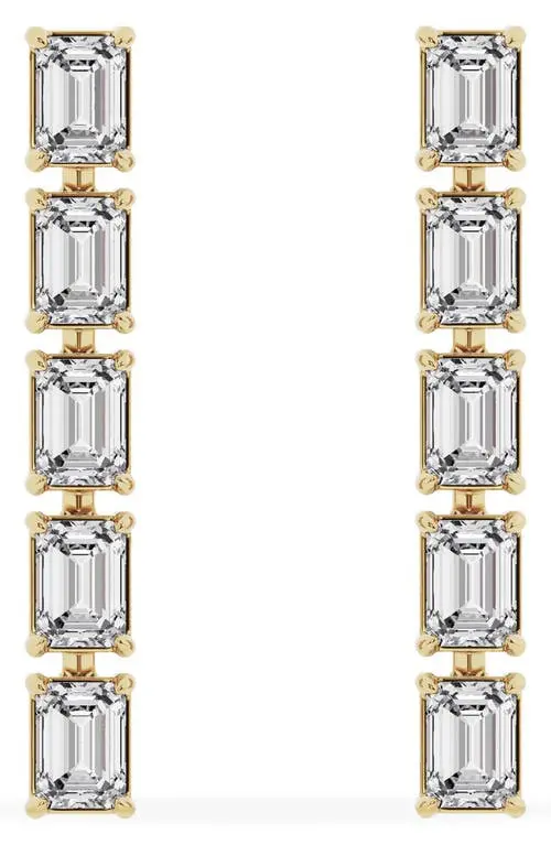 JENNIFER FISHER 18k Gold 2.4ctw Lab-created Diamond Dangle Earrings - 18k Yellow Gold