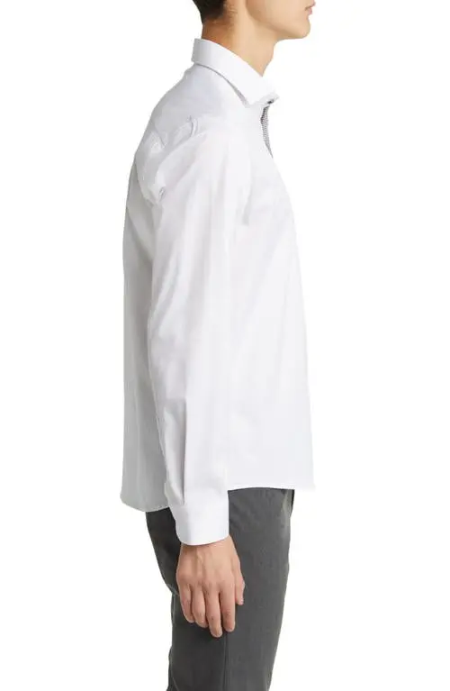 Stone Rose Drytouch® Performance Sateen Button-up Shirt