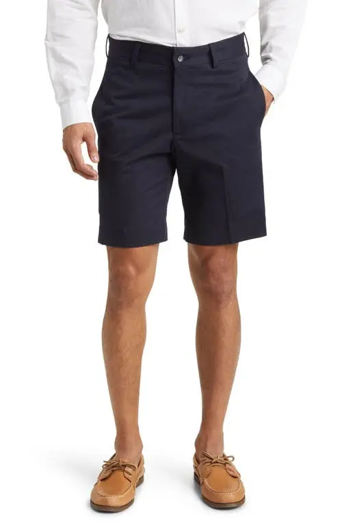 Berle Charleston Stretch Twill Shorts - Navy