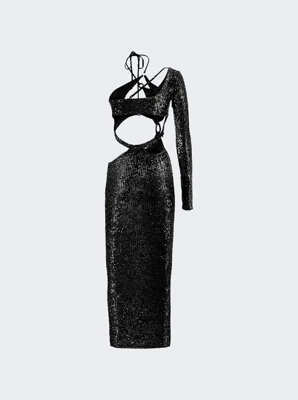 ROBERTA EINER Banu Midi Dress - Black