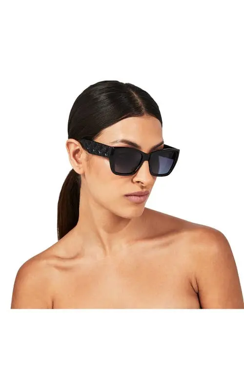 Kurt Geiger Kensington Rectangular Sunglasses - Black/gray Gradient