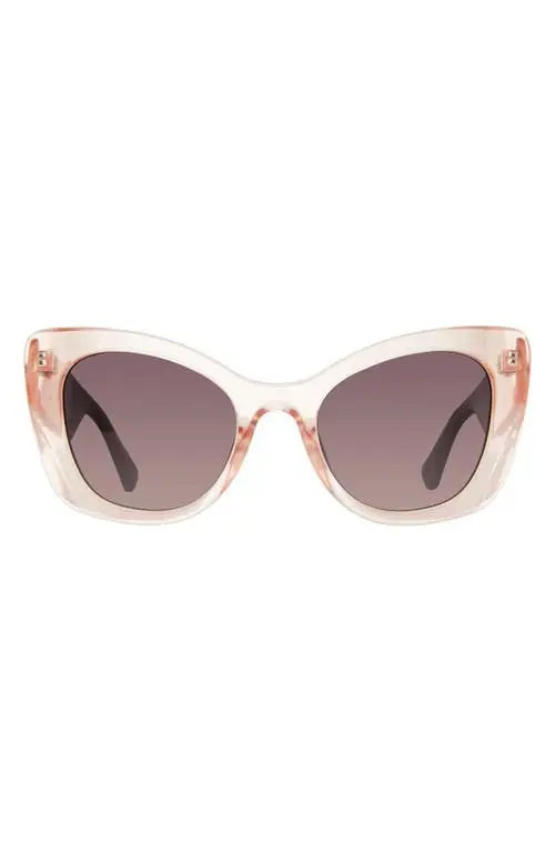 Kurt Geiger 52mm Gradient Cat Eye Sunglasses - Light Pink/azure Gradient