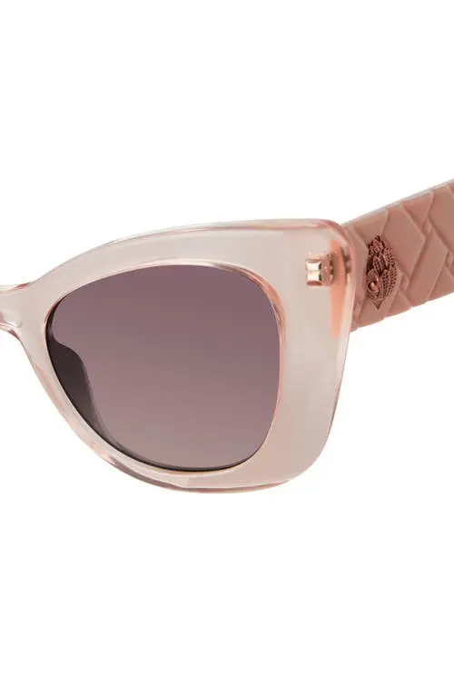 Kurt Geiger 52mm Gradient Cat Eye Sunglasses - Light Pink/azure Gradient