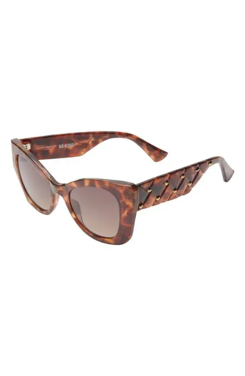 Kurt Geiger 52mm Cat Eye Sunglasses - Havana/brown Gradient