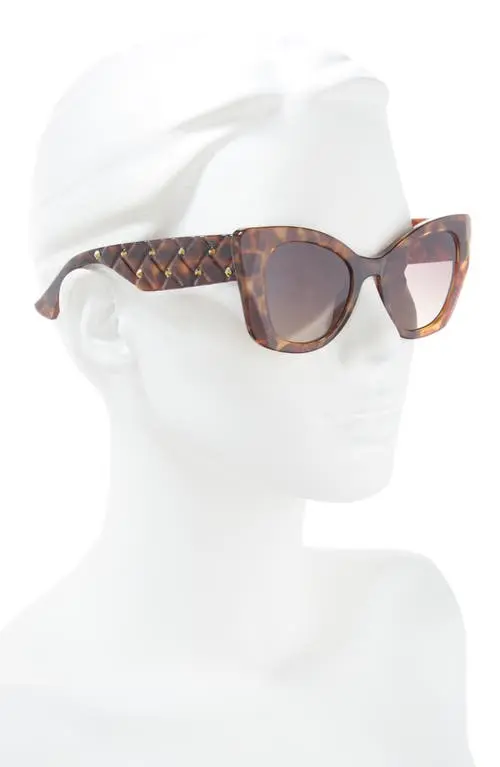 Kurt Geiger 52mm Cat Eye Sunglasses - Havana/brown Gradient