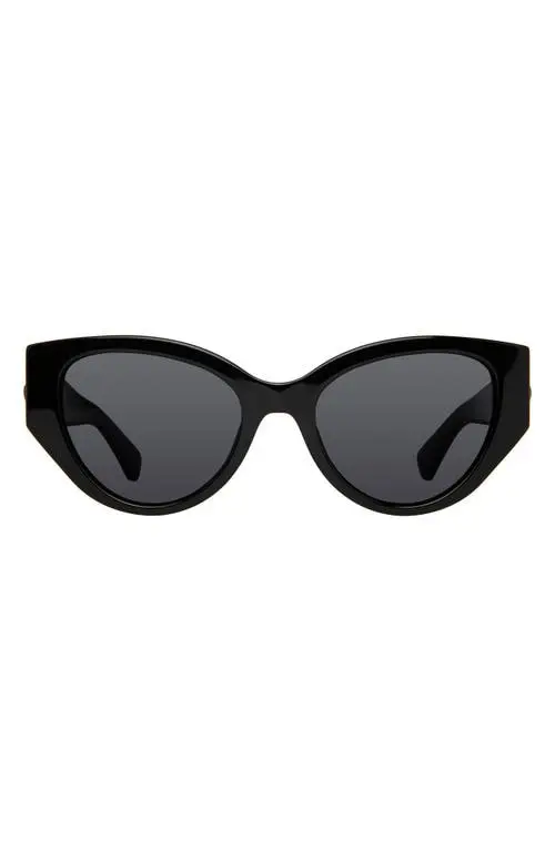 Kurt Geiger Shoreditch Gradient Round Sunglasses - Black/gray