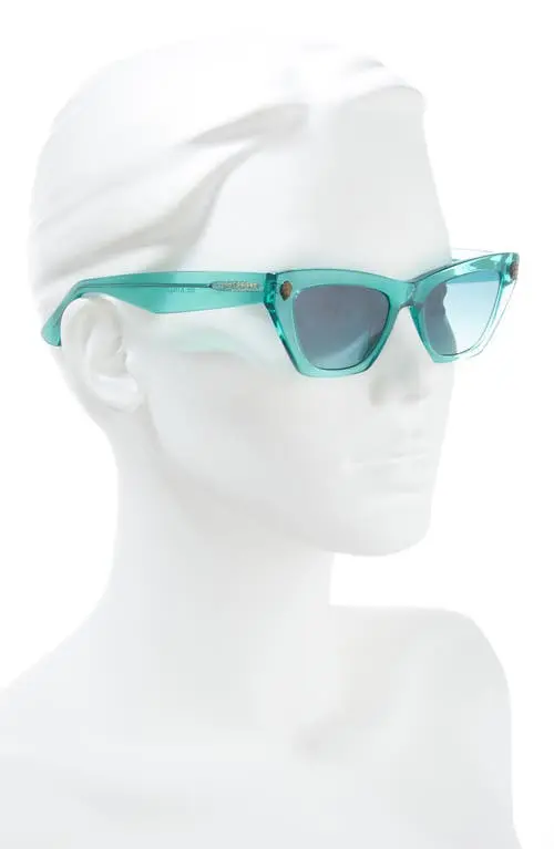 Kurt Geiger 51mm Cat Eye Sunglasses - Green/green Shaded