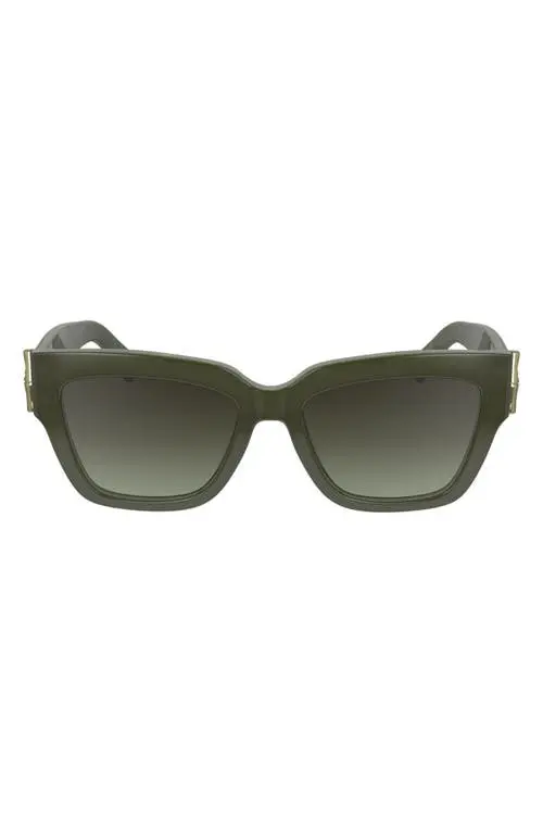 Longchamp 53mm Rectangular Sunglasses - Sage