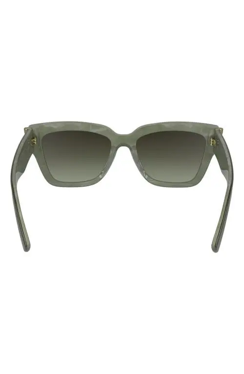 Longchamp 53mm Rectangular Sunglasses - Sage