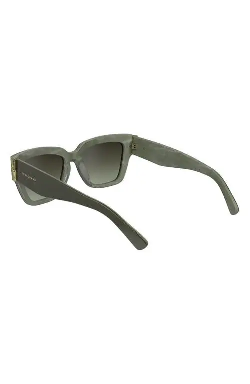 Longchamp 53mm Rectangular Sunglasses - Sage