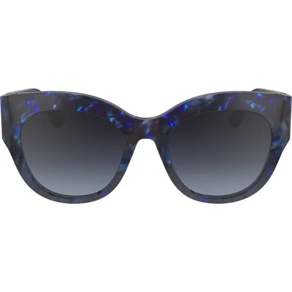 Longchamp 55mm Butterfly Sunglasses - Blue Havana