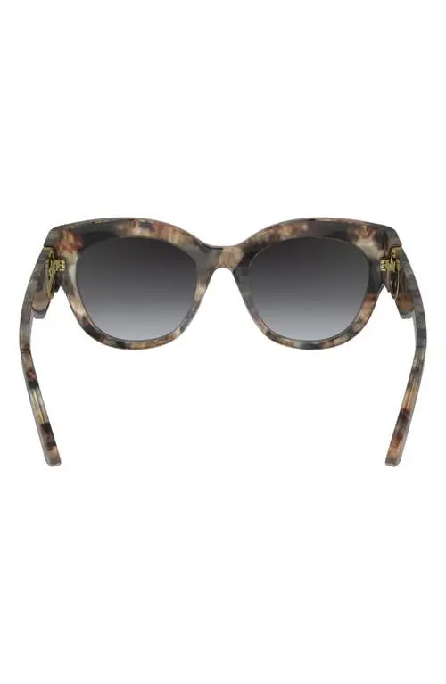 Longchamp 55mm Butterfly Sunglasses - Marble Brown Beige