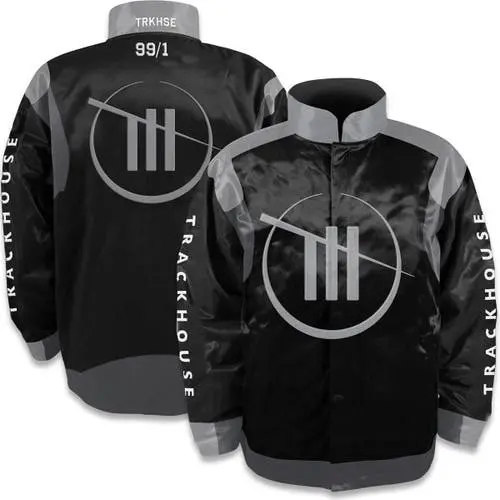 TRACKHOUSE RACING TEAM COLLECTION Trackhouse Racing Nylon Uniform Full-snap Jacket