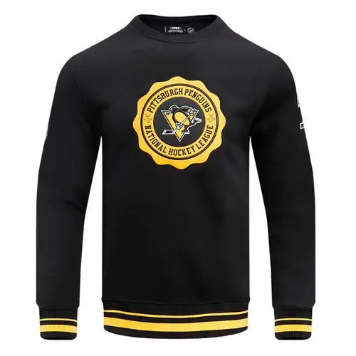 PRO STANDARD Pittsburgh Penguins Crest Emblem Pullover Sweatshirt