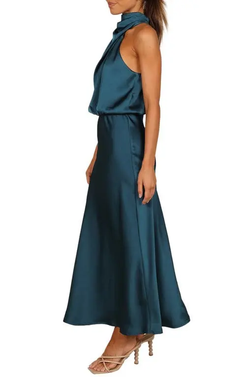 PETAL & PUP Annabelle Satin Midi Dress