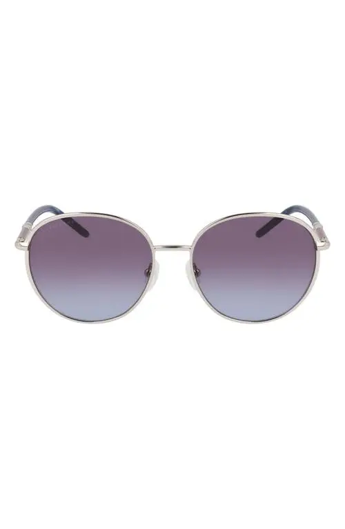 Longchamp 53mm Round Sunglasses - Gold