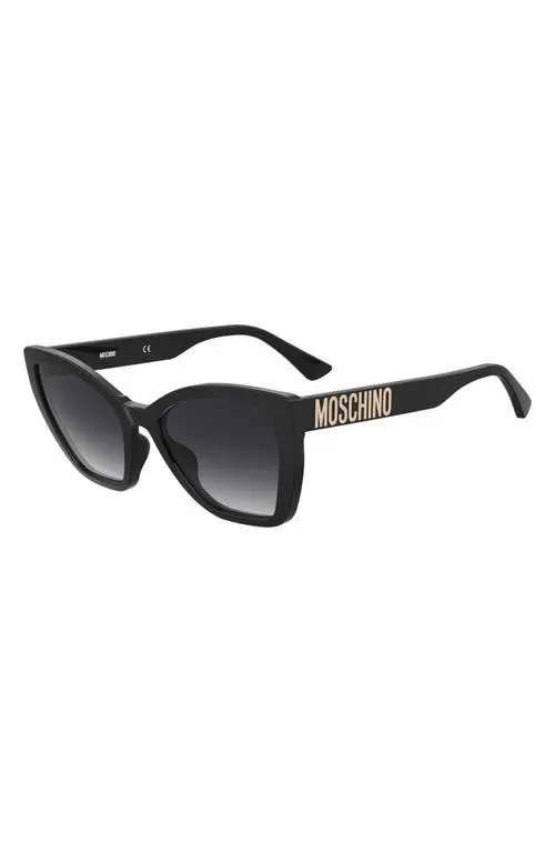 Moschino 55mm Gradient Cat Eye Sunglasses