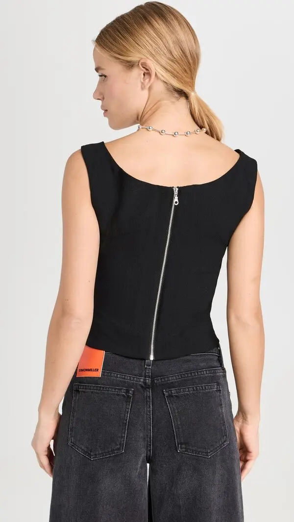 Miaou Imogene Corset Blouse - Black