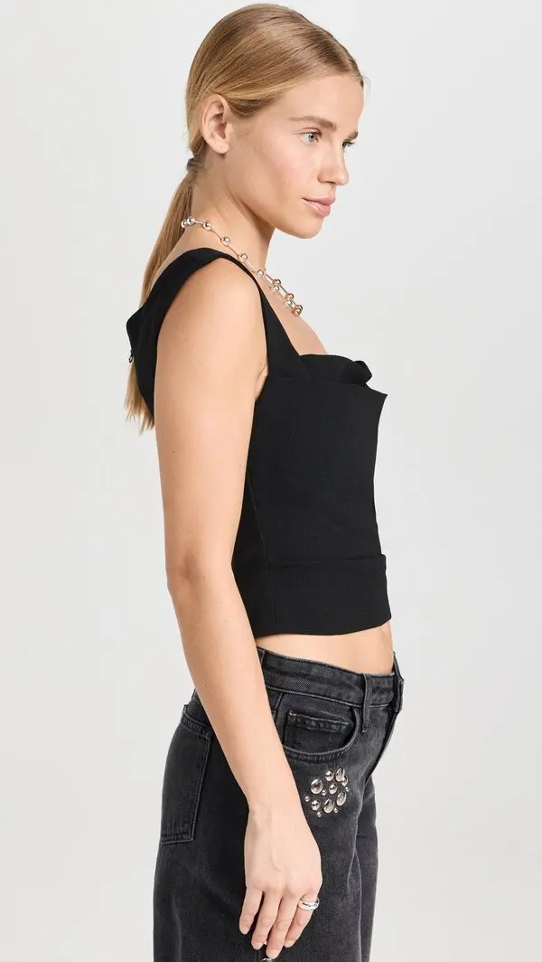 Miaou Imogene Corset Blouse - Black