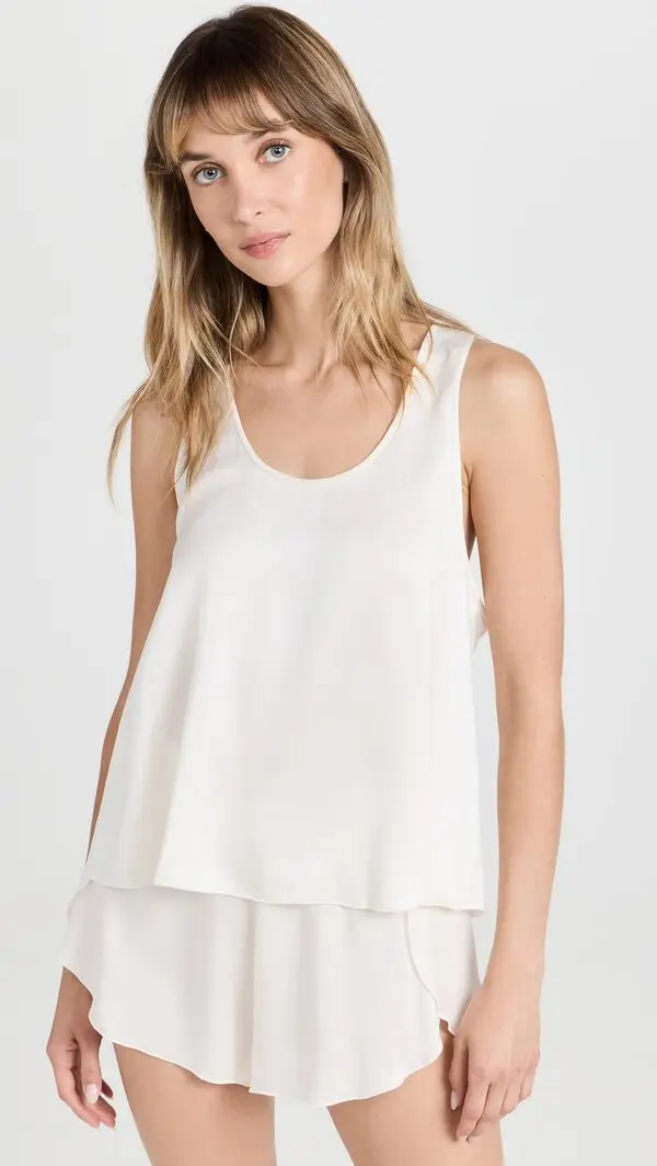 Lunya Washable Silk Set - Tranquil White